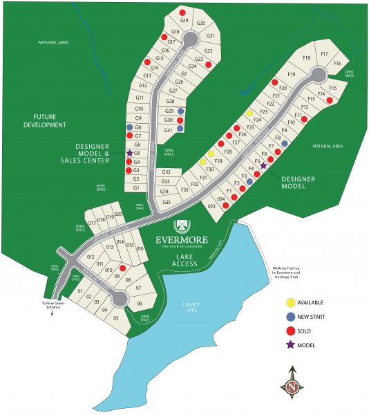 Lakeside Site Map - New Homes Division